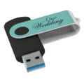 Bride and Groom Wedding Photo Archive Flash Drive | Zazzle