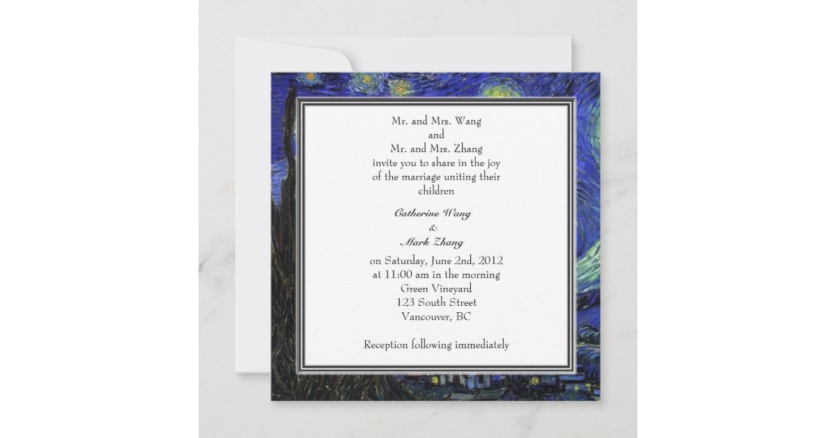 bride and groom's parents wedding invitation | Zazzle