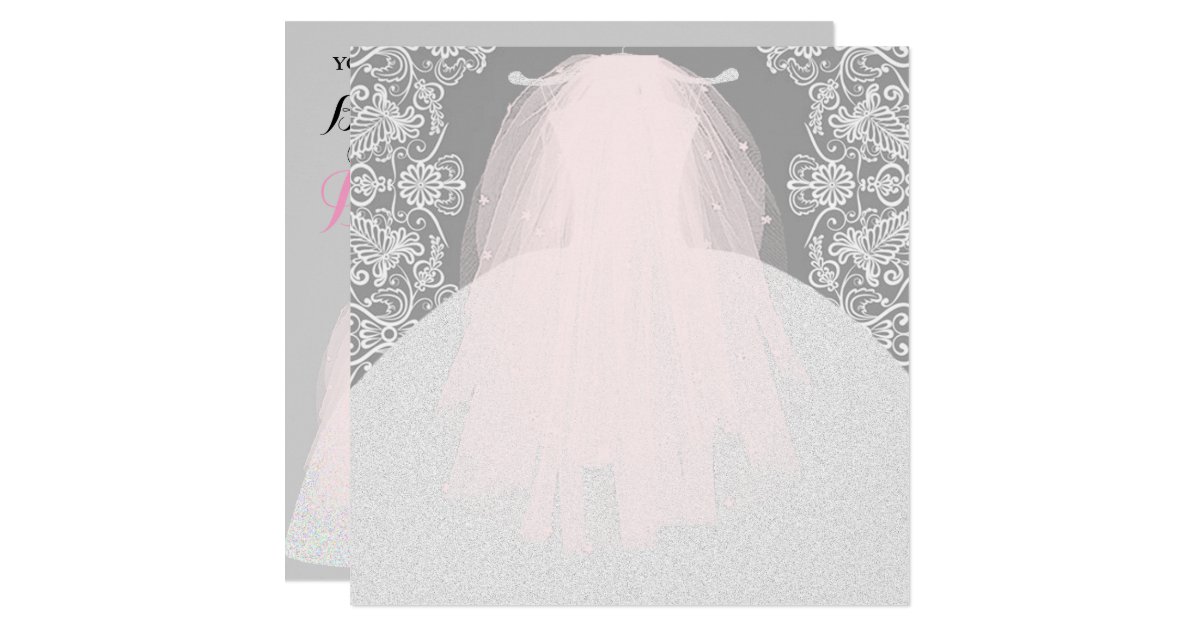 BRIDE CO Something Pink Here Comes The Bride Party Invitation | Zazzle.com