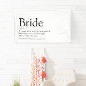 Bride Definition, Bridal Shower, Wedding Banner | Zazzle