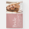 Bride Definition Photo Bridal Shower Wedding Banner | Zazzle