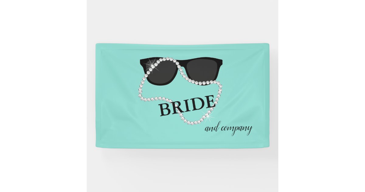 Bride Diamonds & Glam Shower Tiara Party Banner | Zazzle.com
