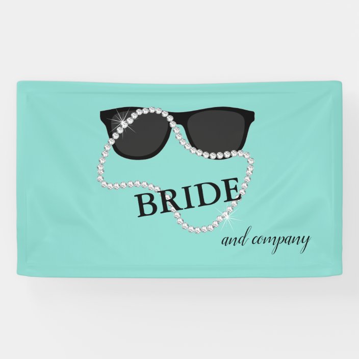 Bride Diamonds & Glam Shower Tiara Party Banner | Zazzle.com