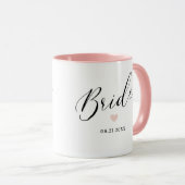Bride Personalized Script Wedding Gift Mug | Zazzle