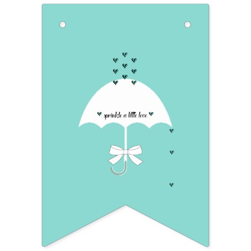 BRIDE Sprinkle Love Bridal Shower Party Bunting Flags | Zazzle