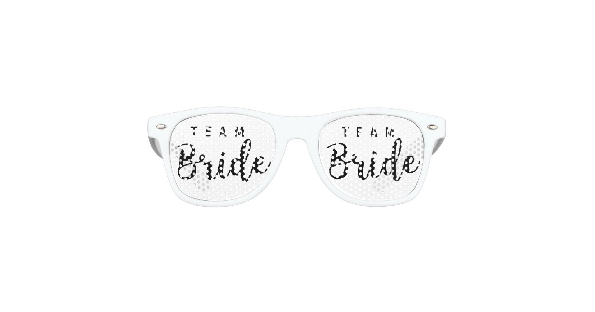 Bride Squad, Team Bride, Chic Modern Wedding Party Retro Sunglasses ...