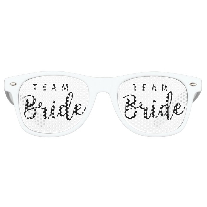 Bride Squad, Team Bride, Chic Modern Wedding Party Retro Sunglasses ...