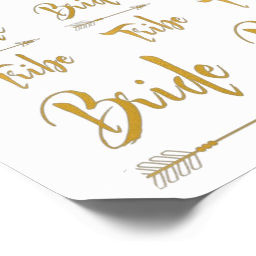 Bride team Bride- Bride tribe- Arrow- gold Temporary Tattoos | Zazzle