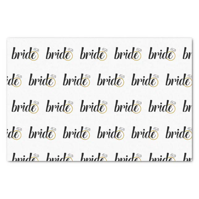 Bride Tissue Paper | Zazzle