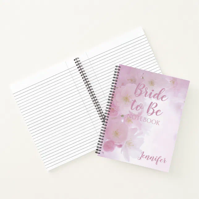 Bride to Be Wedding Personalized Spiral Notebook | Zazzle