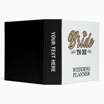 Bride To Be Wedding Planner Binder | Zazzle