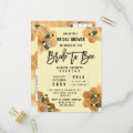 Bride to Bee Quote Gold Honeycomb Bridal Shower Invitation Postcard ...