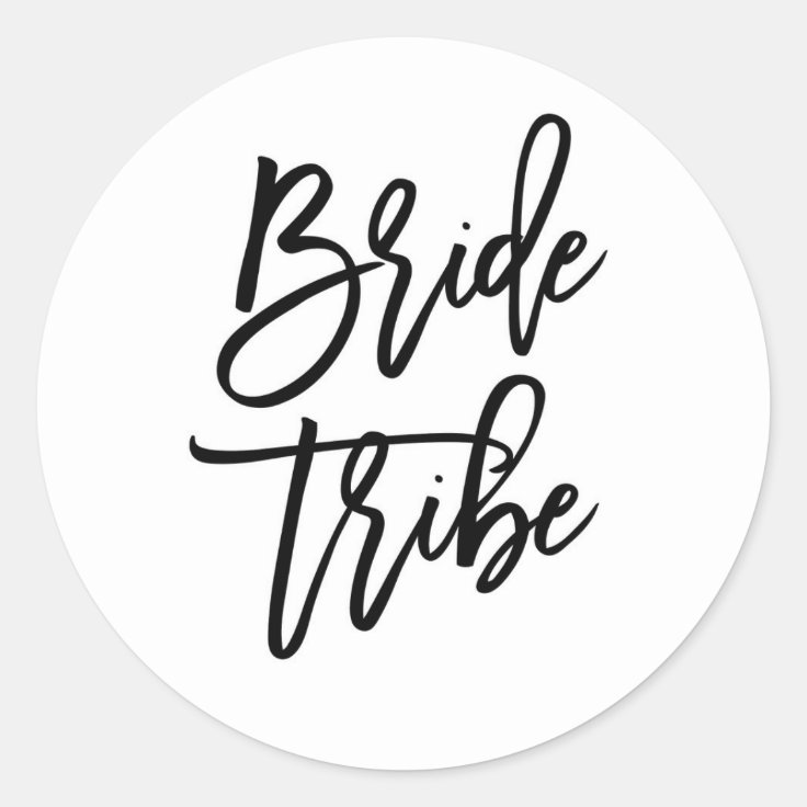 Bride Tribe Bachelorette Stickers | Zazzle