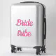 Bride Tribe Pink Bridal Team Custom Text Wedding Sticker | Zazzle