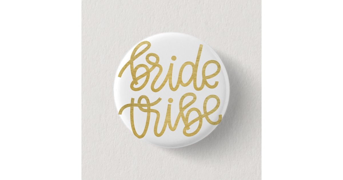 Bride Tribe Wedding Button | Zazzle