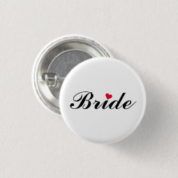 Bride Wedding Bridal Bachelorette Party Pin Button | Zazzle