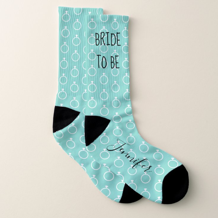 BRIDE Wedding Bridal Shower Party Bride To Be Socks | Zazzle