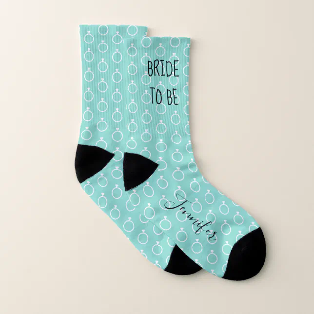 BRIDE Wedding Bridal Shower Party Bride To Be Socks | Zazzle