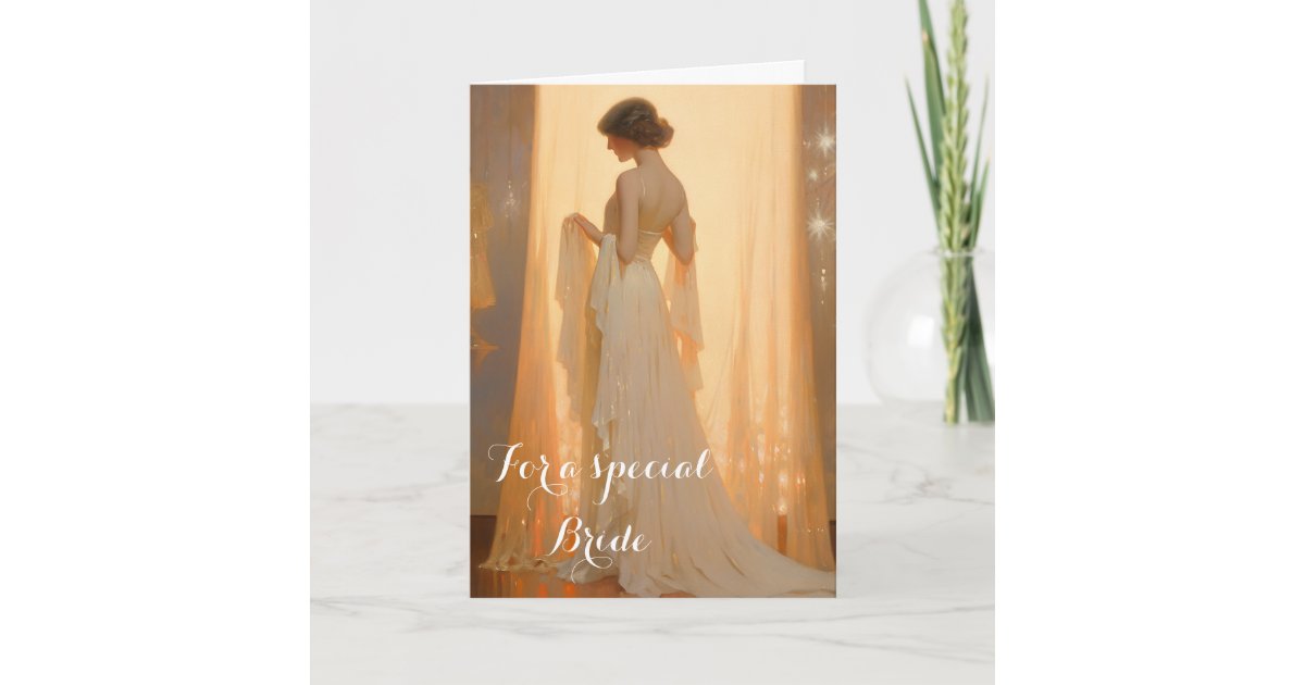 Bride Wedding Card | Zazzle