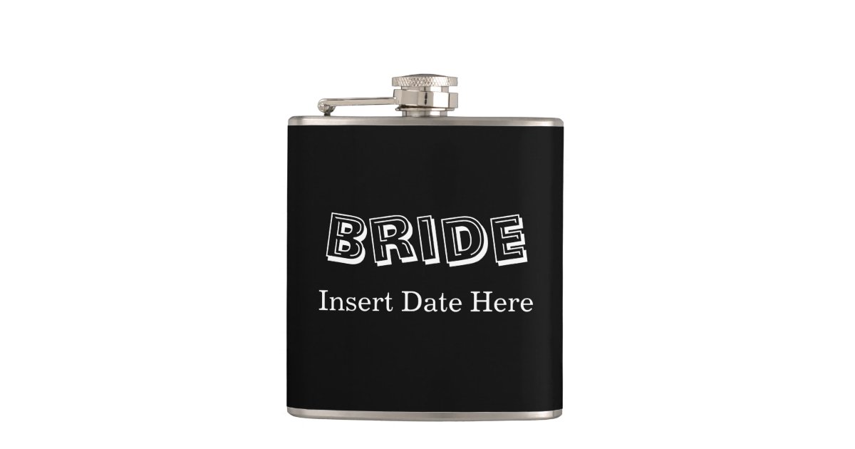 Bride | Wedding Hip Flask | Zazzle