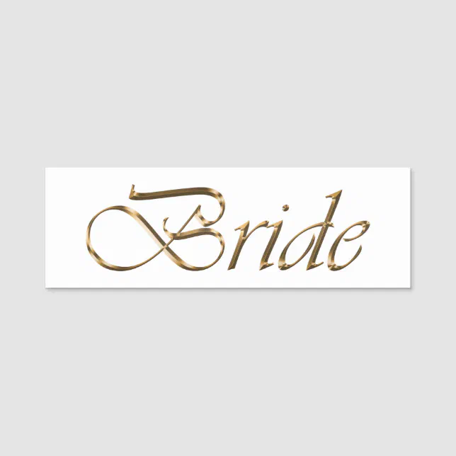 calligraphy bride