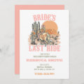 Bride's Last Ride Bachelorette Party Invitation | Zazzle
