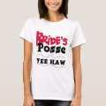 Bride's Posse Bachelorette Party Tshirts | Zazzle