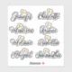 Bridesmaid Names Personalized Vinyl Decal Sticker | Zazzle