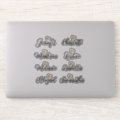Bridesmaid Names Personalized Vinyl Decal Sticker | Zazzle