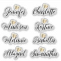 Bridesmaid Names Personalized Vinyl Decal Sticker | Zazzle
