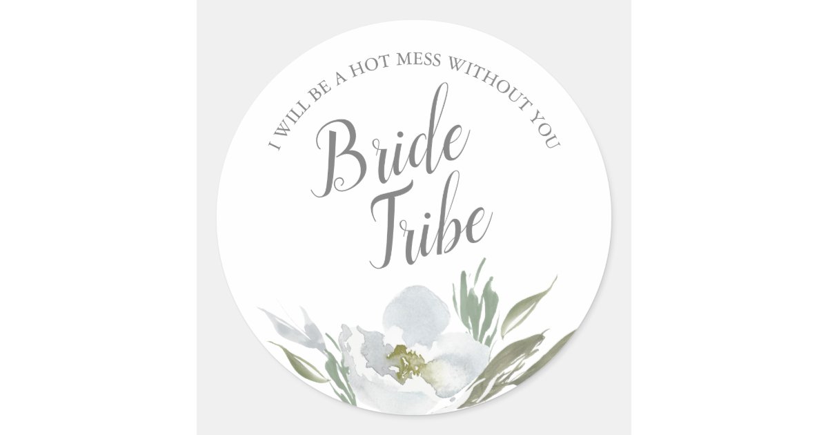 Bridesmaid Proposal Bride Tribe Candle Label | Zazzle