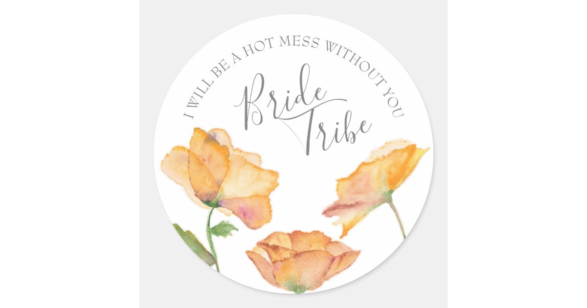 Bridesmaid Proposal Bride Tribe Candle Label | Zazzle