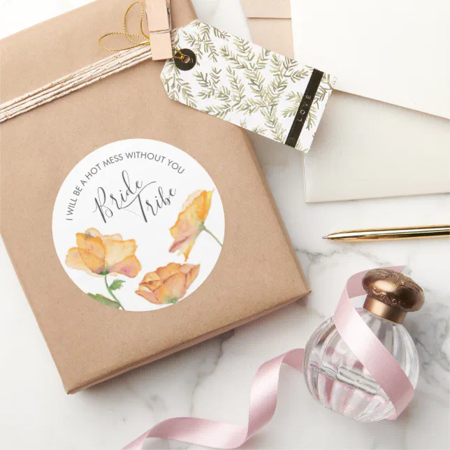 Bridesmaid Proposal Bride Tribe Gift Label | Zazzle