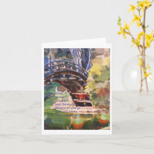 Bridge Blessing God's Love Notecard | Zazzle