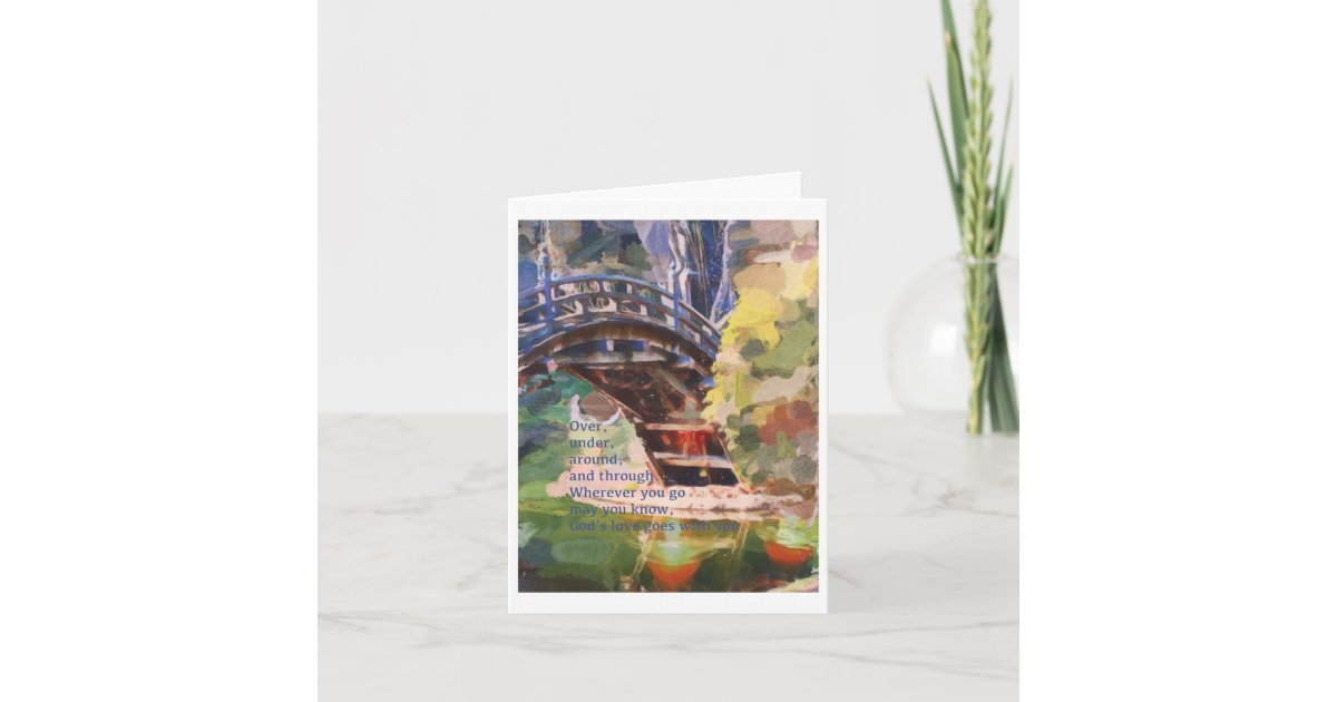 Bridge Blessing God's Love Notecard | Zazzle