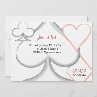 Bridge Card Party Invitation | Zazzle
