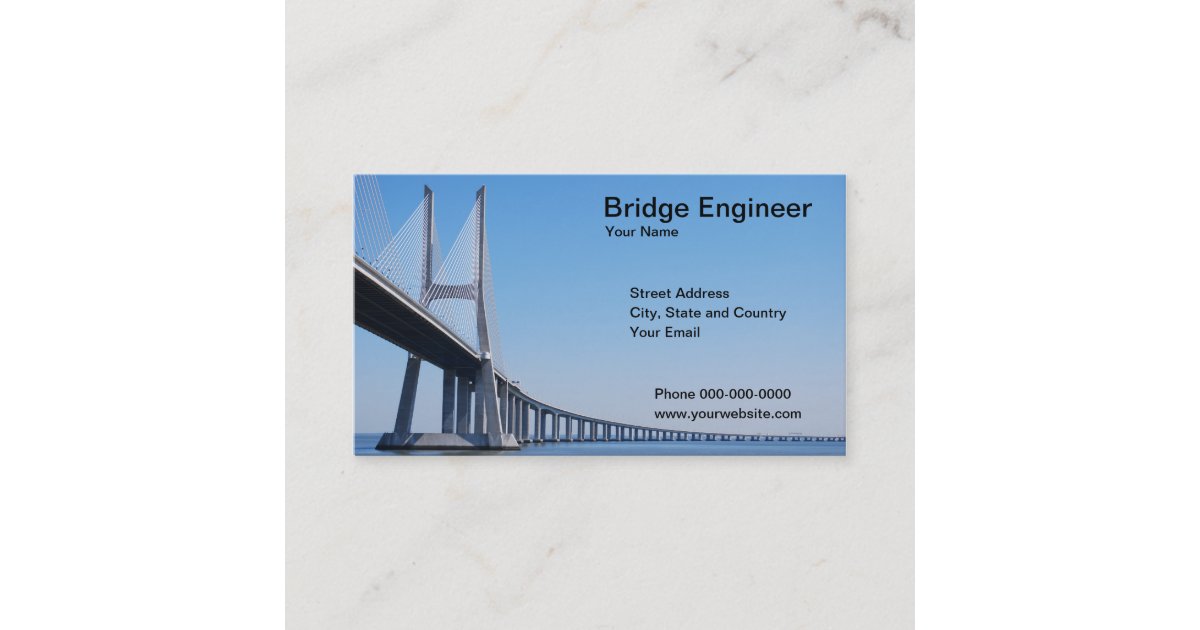 Bridge Engineer Business Card | Zazzle