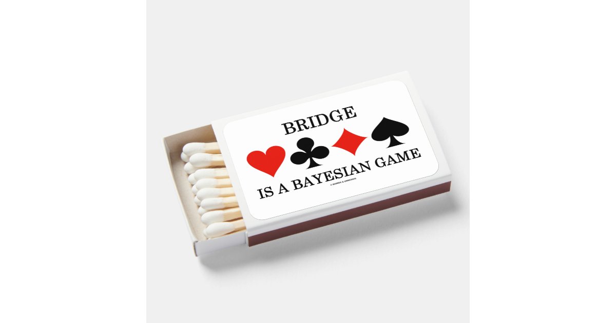 Bridge Is A Bayesian Game Four Card Suits Matchboxes | Zazzle