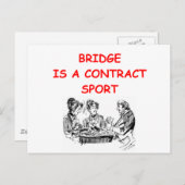 BRIDGE player Postcard | Zazzle