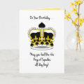 Bridge Player's Birthday-Feel Like King of Spades Card | Zazzle