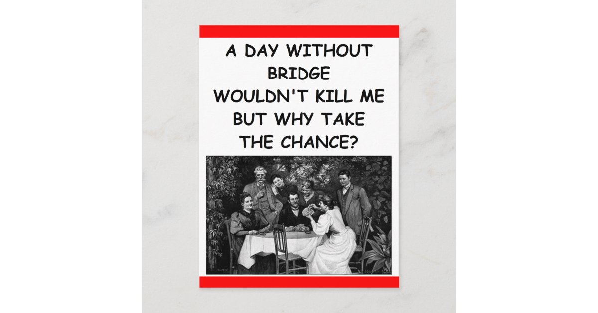 BRIDGE POSTCARD | Zazzle