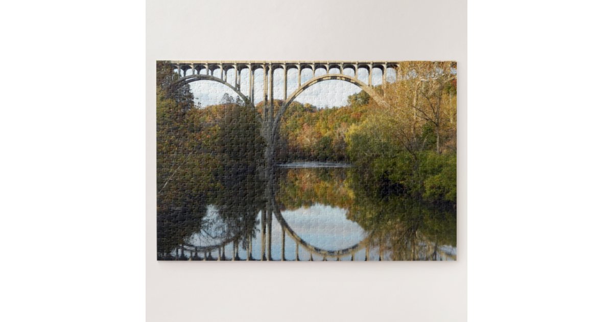 Bridge Reflection Jigsaw Puzzle | Zazzle