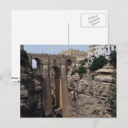 Bridge to the Old Quarter, Ronda, Spain Postcard | Zazzle