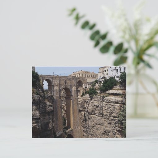 Bridge to the Old Quarter, Ronda, Spain Postcard | Zazzle