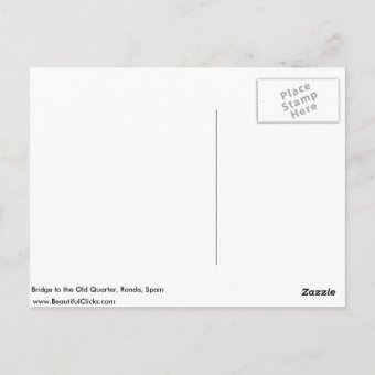 Bridge to the Old Quarter, Ronda, Spain Postcard | Zazzle