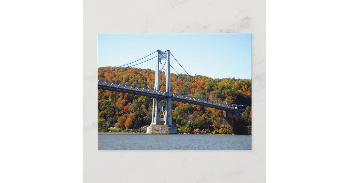 Bridge Tower in the Fall Postcard | Zazzle