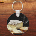 Brie Cheese And Crackers Keychain | Zazzle