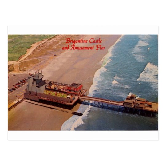 Brigantine Castle Retro Postcard #4 | Zazzle.com