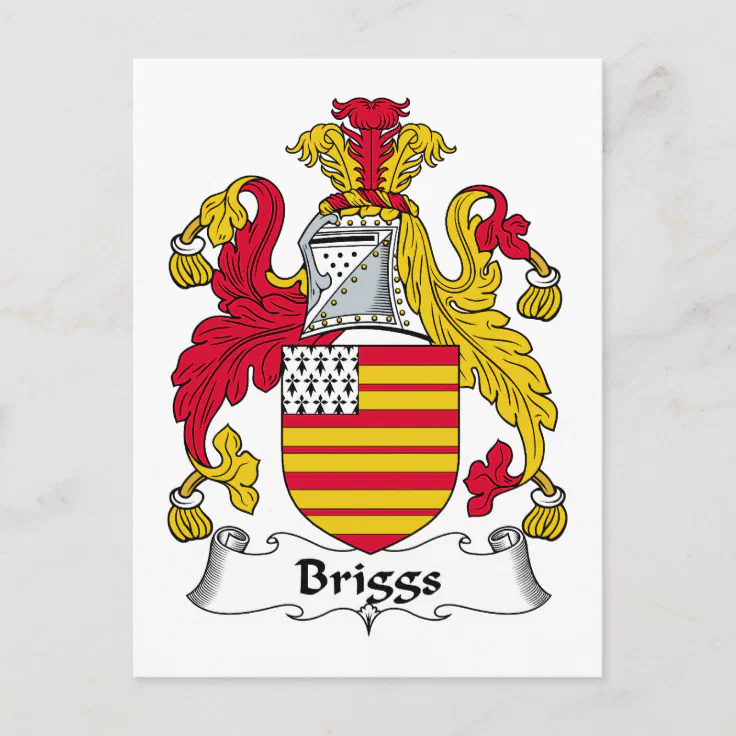 Briggs Family Crest Postcard | Zazzle