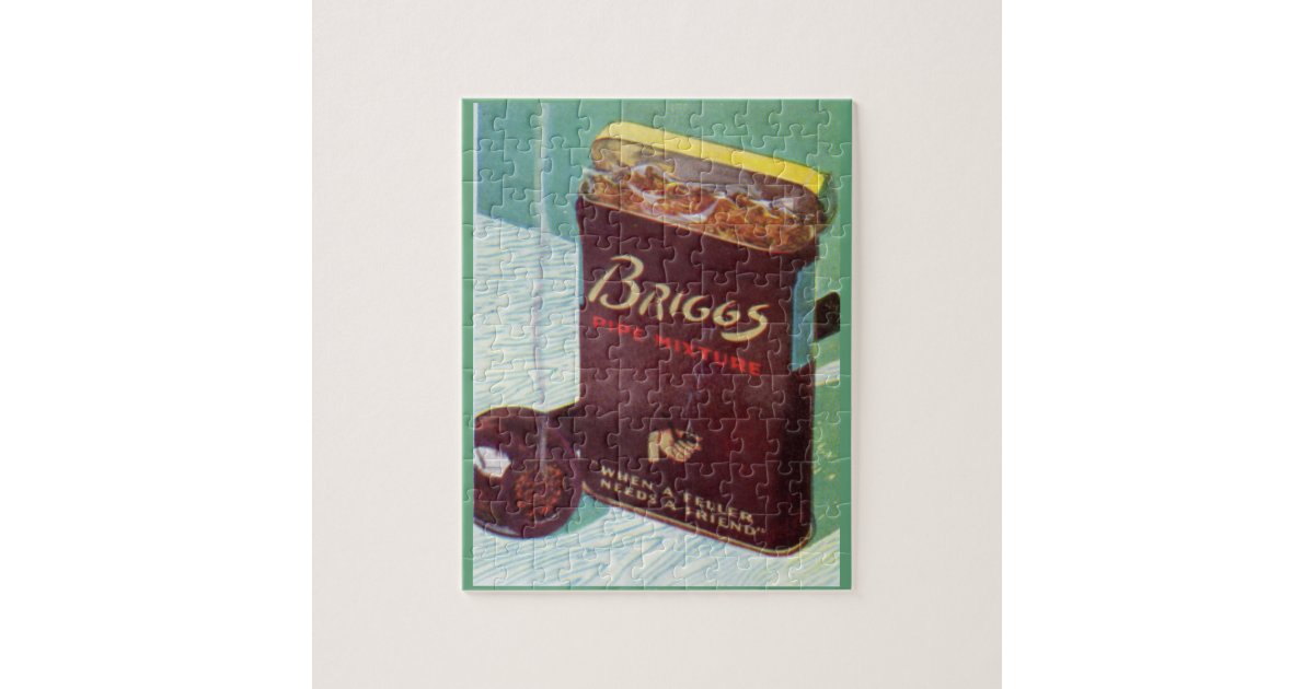 Briggs pipe mixture pipe tobacco jigsaw puzzle | Zazzle